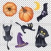 Watercolor Halloween Clipart Set Cute Happy Halloween Hand - Etsy