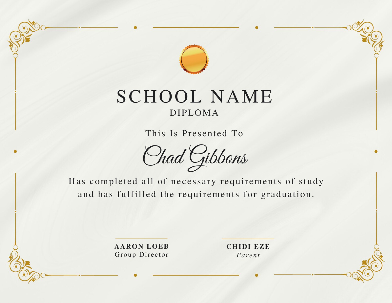 Homeschool Diploma Template, Certificate of Completion, Home School ...