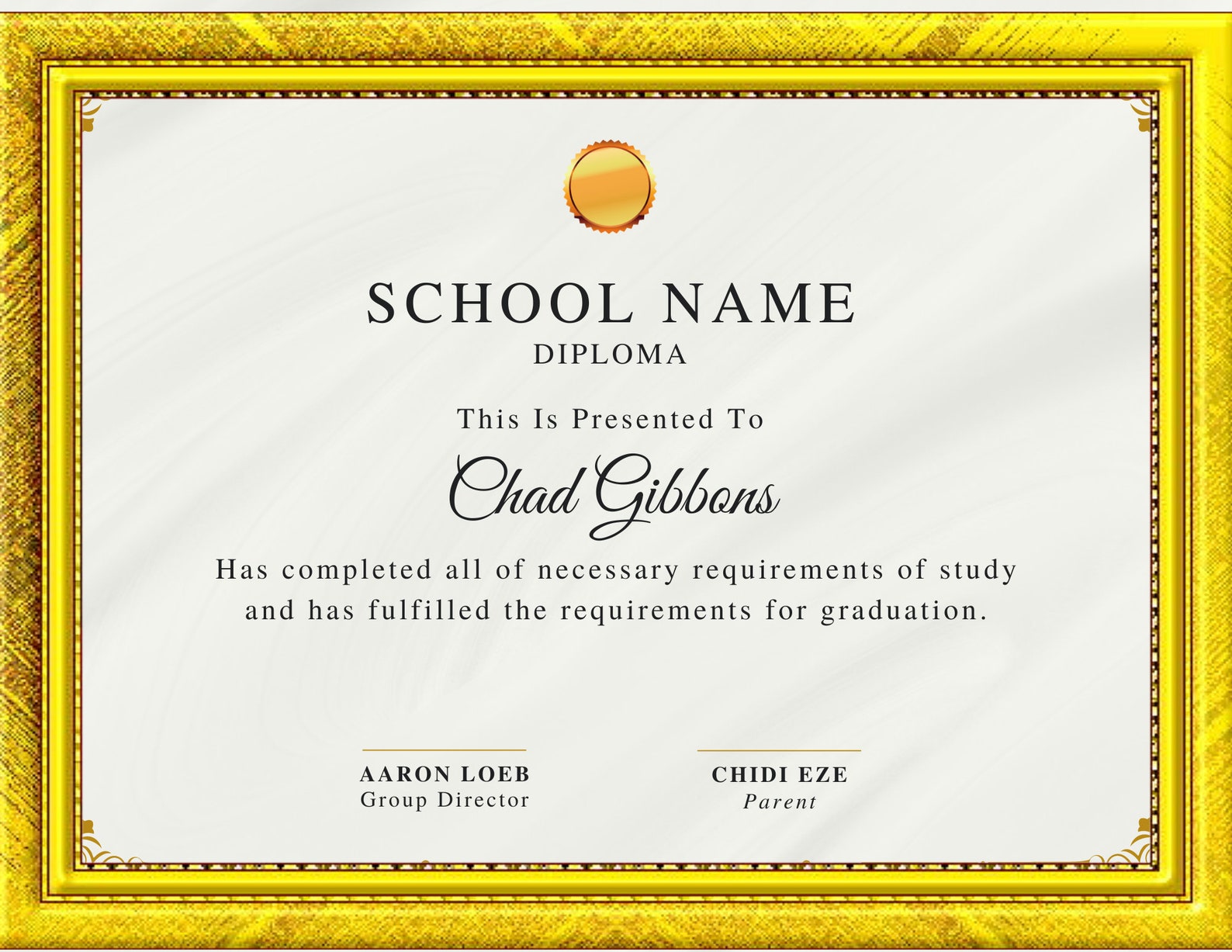 Homeschool Diploma Template, Certificate of Completion, Home School ...