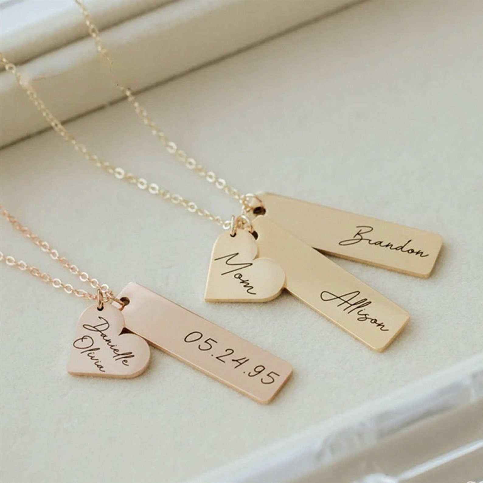 Personalized Necklace Custom Gifts Jewelry Engraved Necklace - Etsy