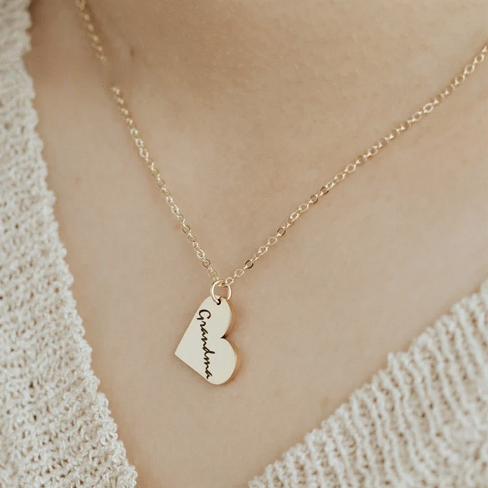 Personalized Necklace Custom Gifts Jewelry Engraved Necklace - Etsy