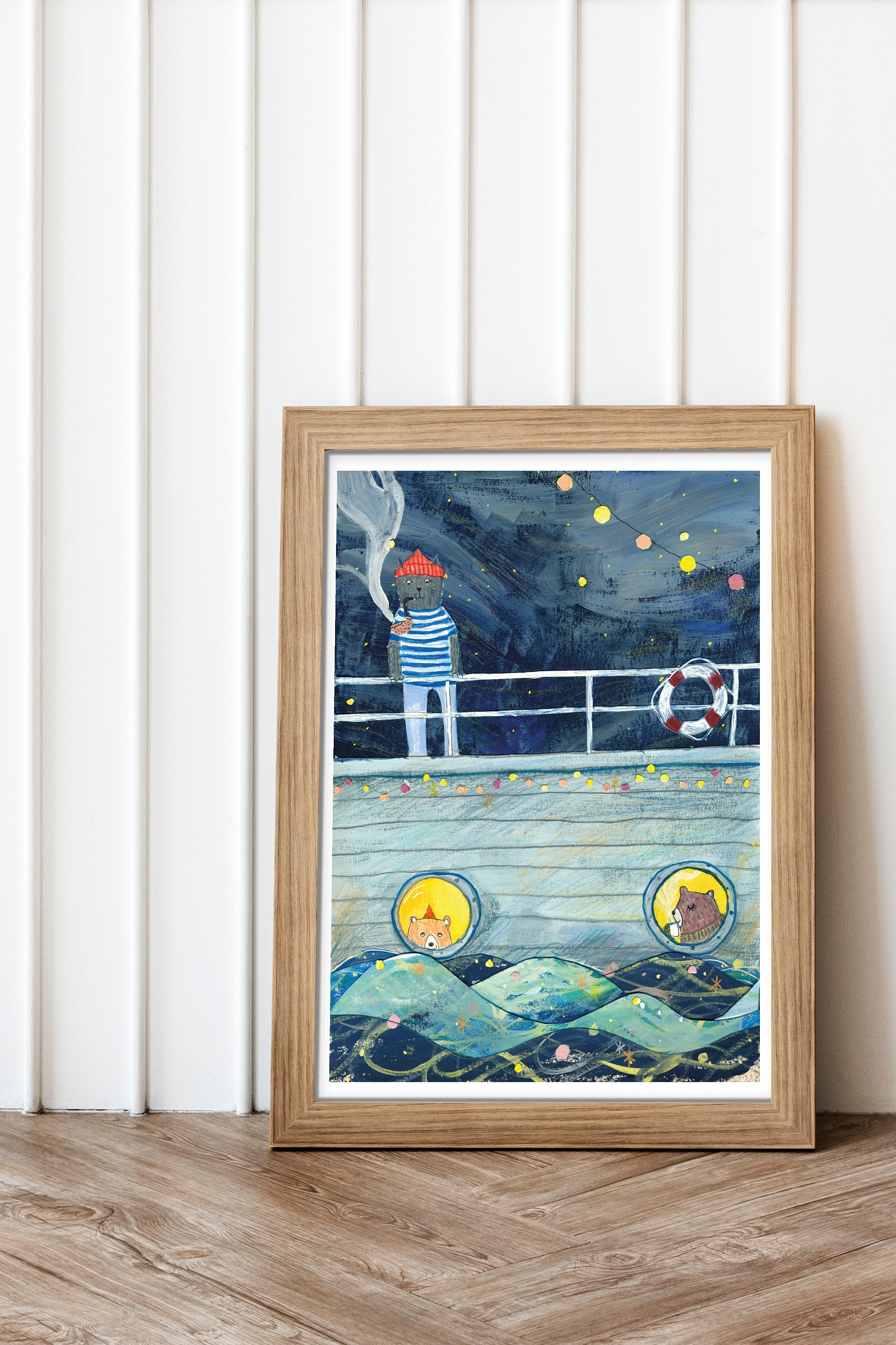 Captain Tomcat Art Print in Sizes A5 A4 Maritime Scenic - Etsy