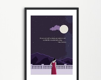 Romeo and Juliet Quote Poster - Etsy UK