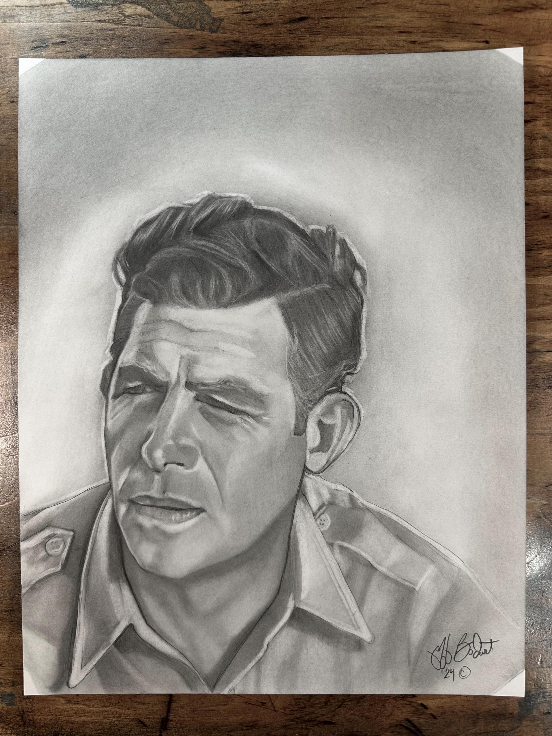 Andy Griffith Original Hand Drawn Pencil Portrait. - Etsy
