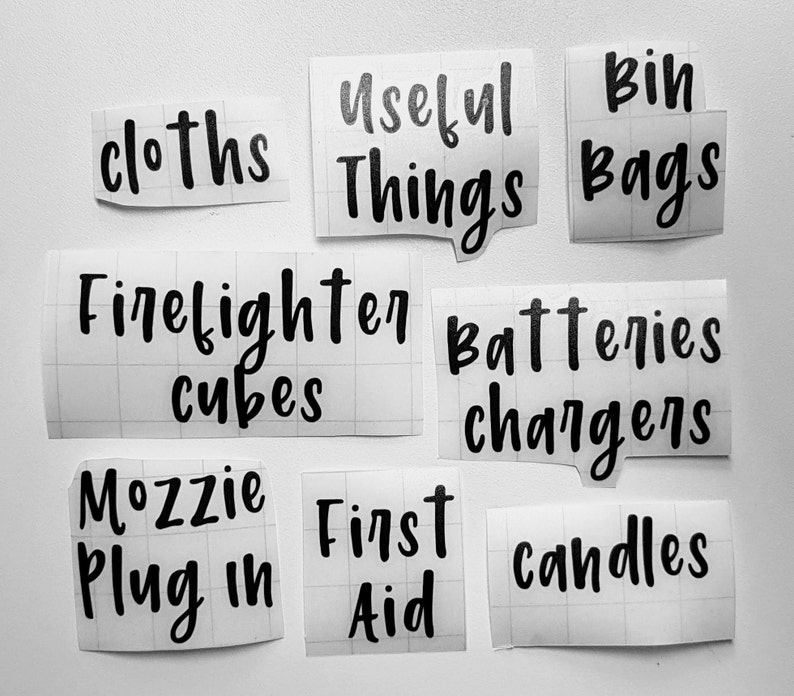 Custom Pantry/Laundry/Linen Closet Labels Large | Etsy