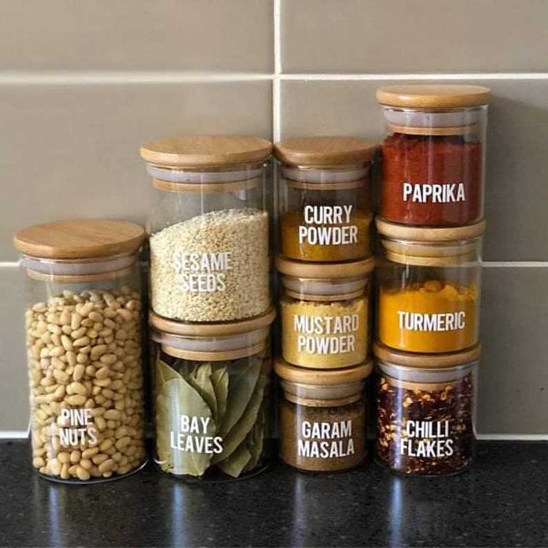 Custom Spice Jar Labels - Etsy