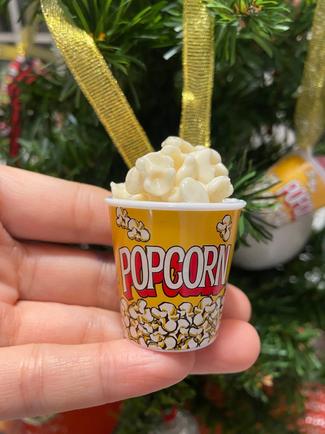 Christmas Gift, Popcorn Ornament, Popcorn Cup Ornament, Stocking ...