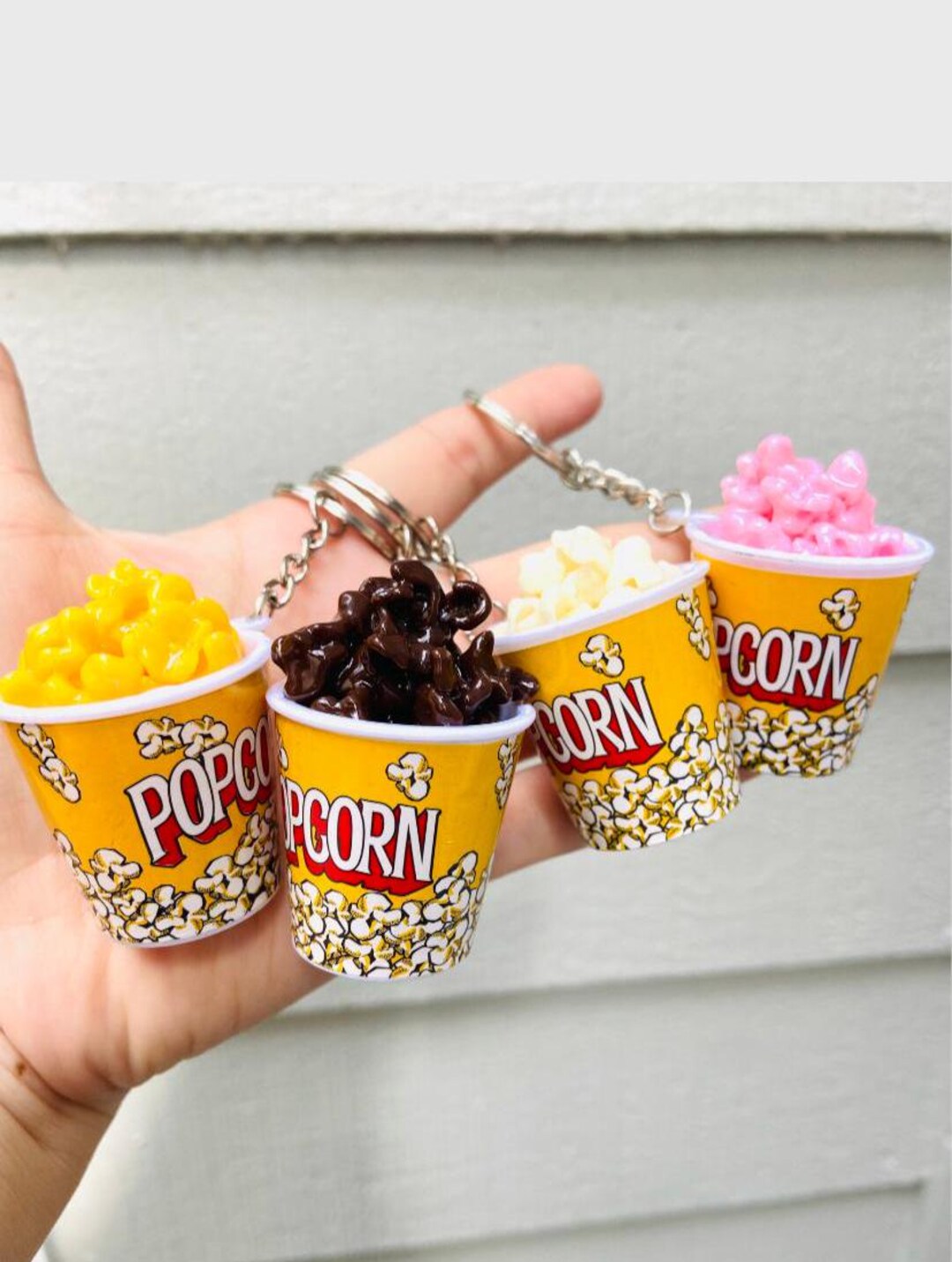 Popcorn Keychain Part Favors, Birthday Gift, Stocking Stuffer, Party ...