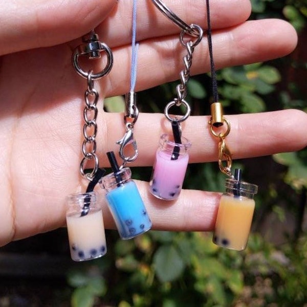 Boba Tea Keychain - Etsy