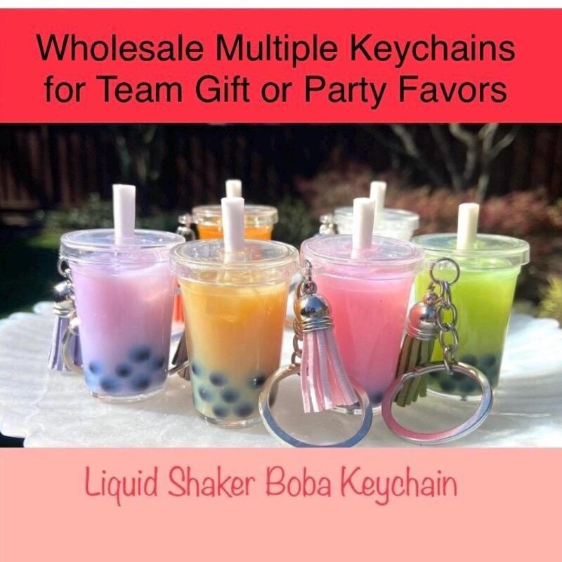 Boba Tea Keychain - Etsy