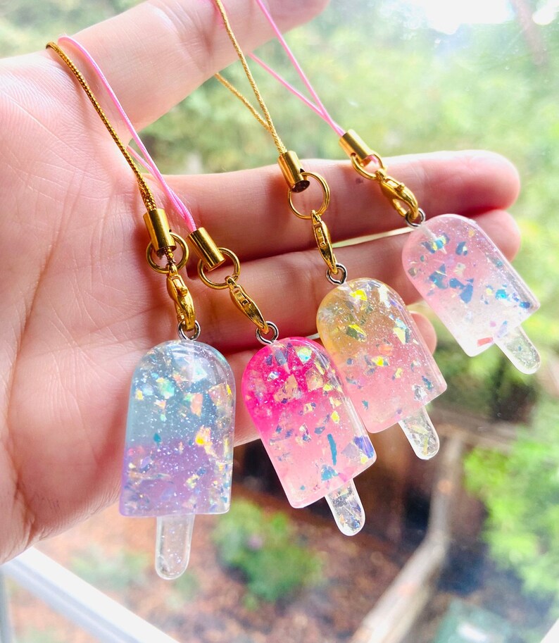 Y2k Kawaii Popsicle Ice Cream Phone Charm Ice Cream Keychain - Etsy