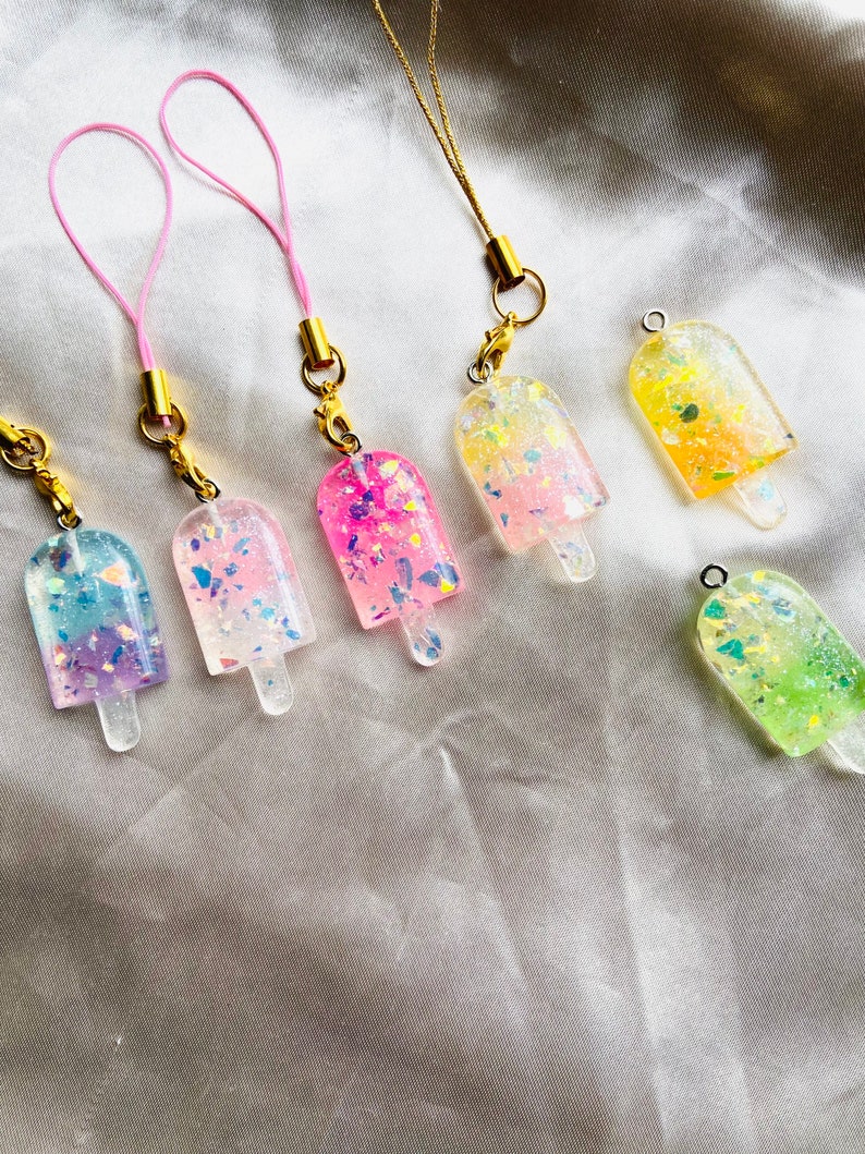 Y2k Kawaii Popsicle Ice Cream Phone Charm Ice Cream Keychain - Etsy