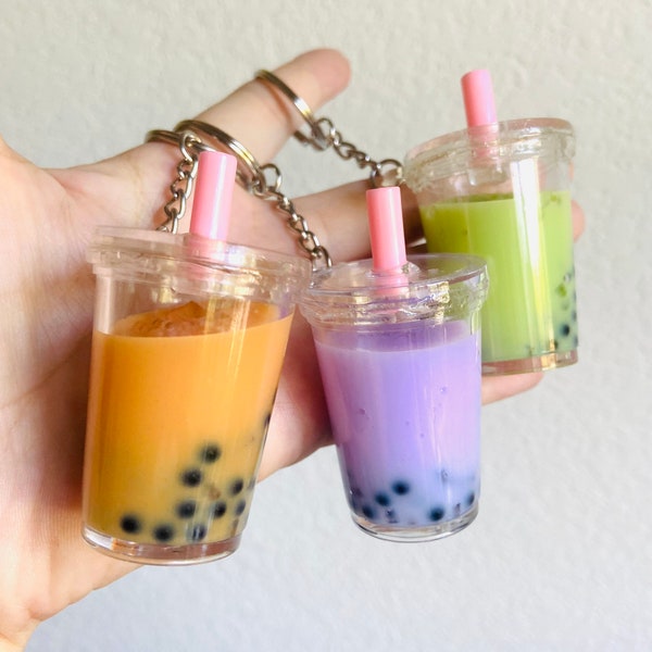 Boba Tea Keychain - Etsy