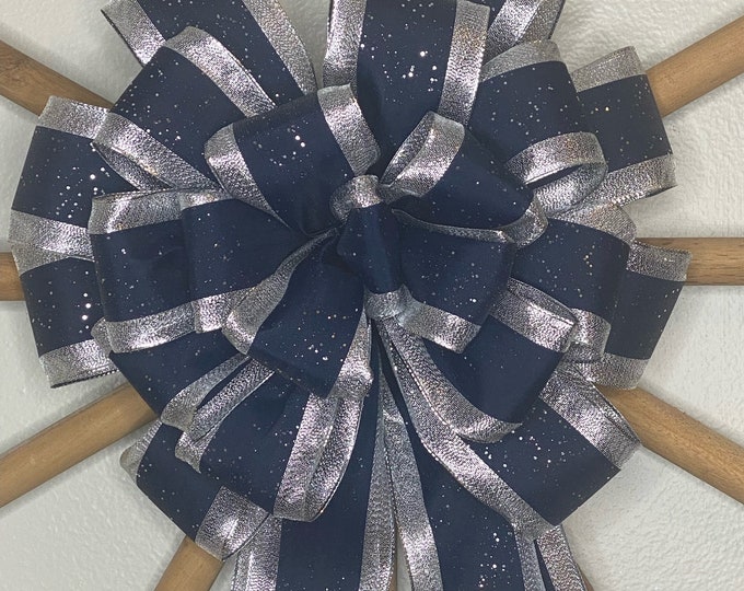 The Sonya XL Red, Navy Blue, Green, & Gold Plaid Christmas Tree Topper ...