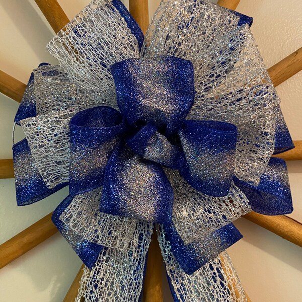 Christmas Tree Bow Topper - Etsy