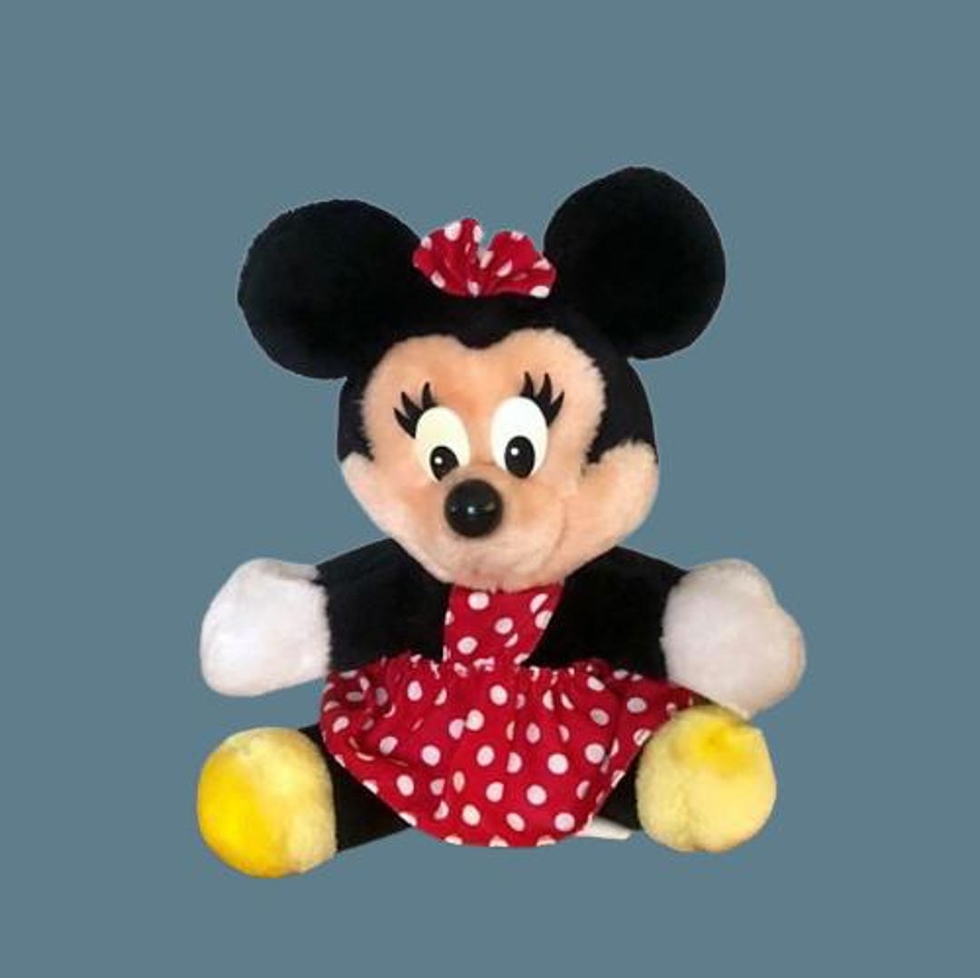 Minnie Mouse, Plush, Stuffie, Disneyland Vintage Minnie Mouse Soft 1980 ...