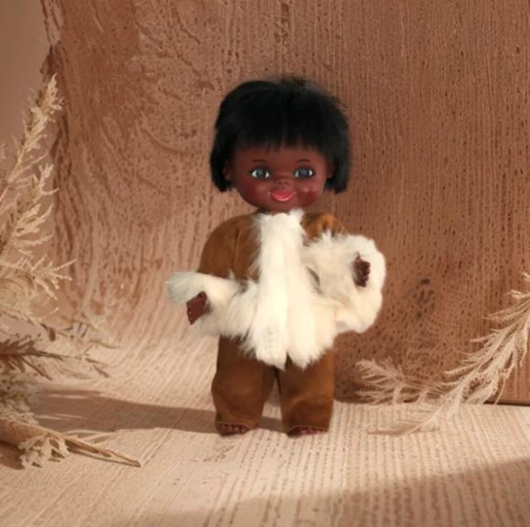 Vintage, Reliable Toy Co , 1969, Inuit Doll, Eskimo, First Nations ...