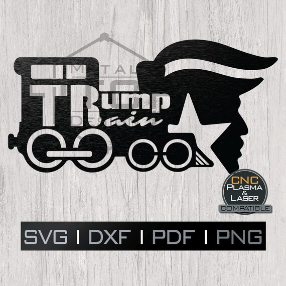Trump Train SVG DXF sticker decal plasma laser CNC file | Etsy