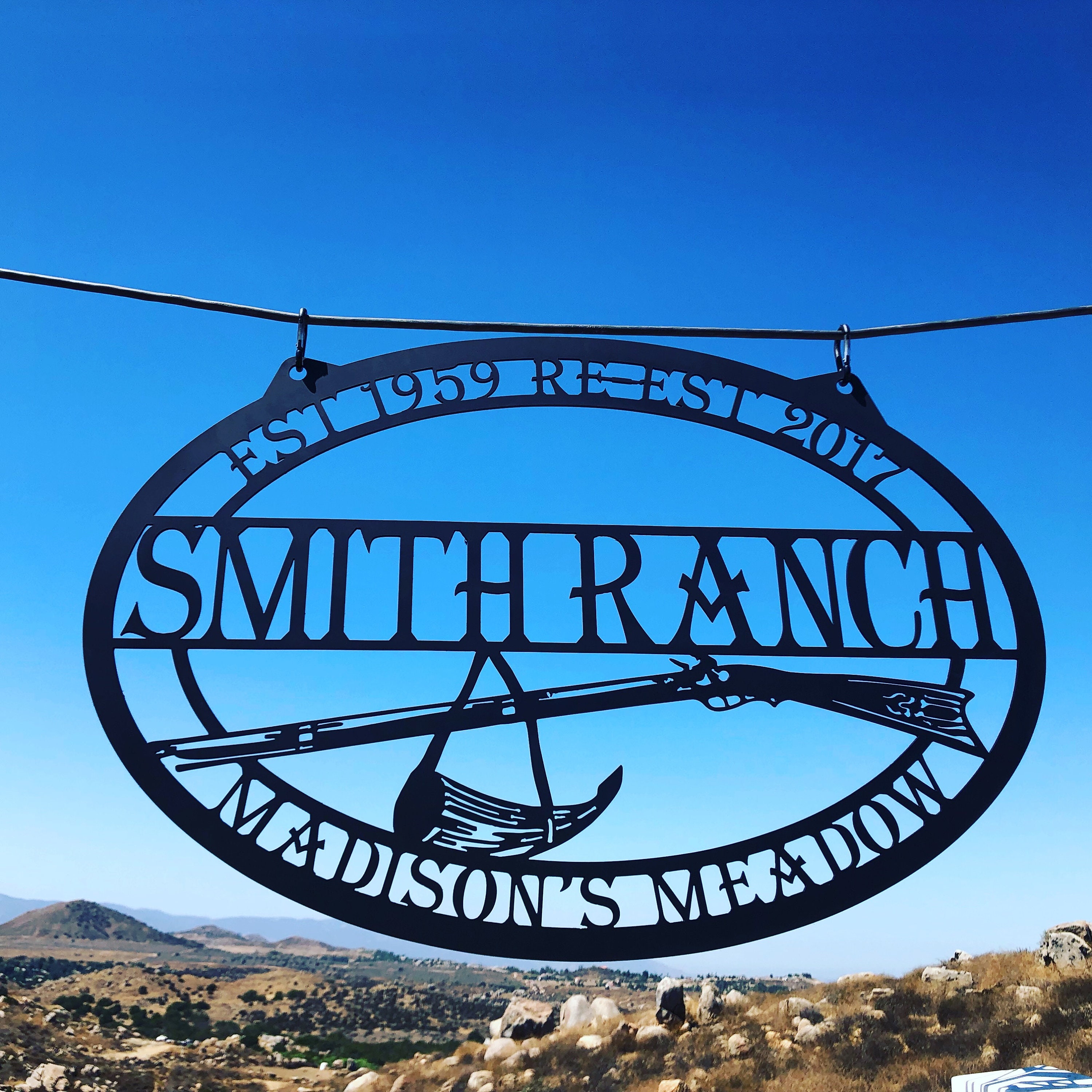 Custom Metal Western Ranch Sign - Etsy
