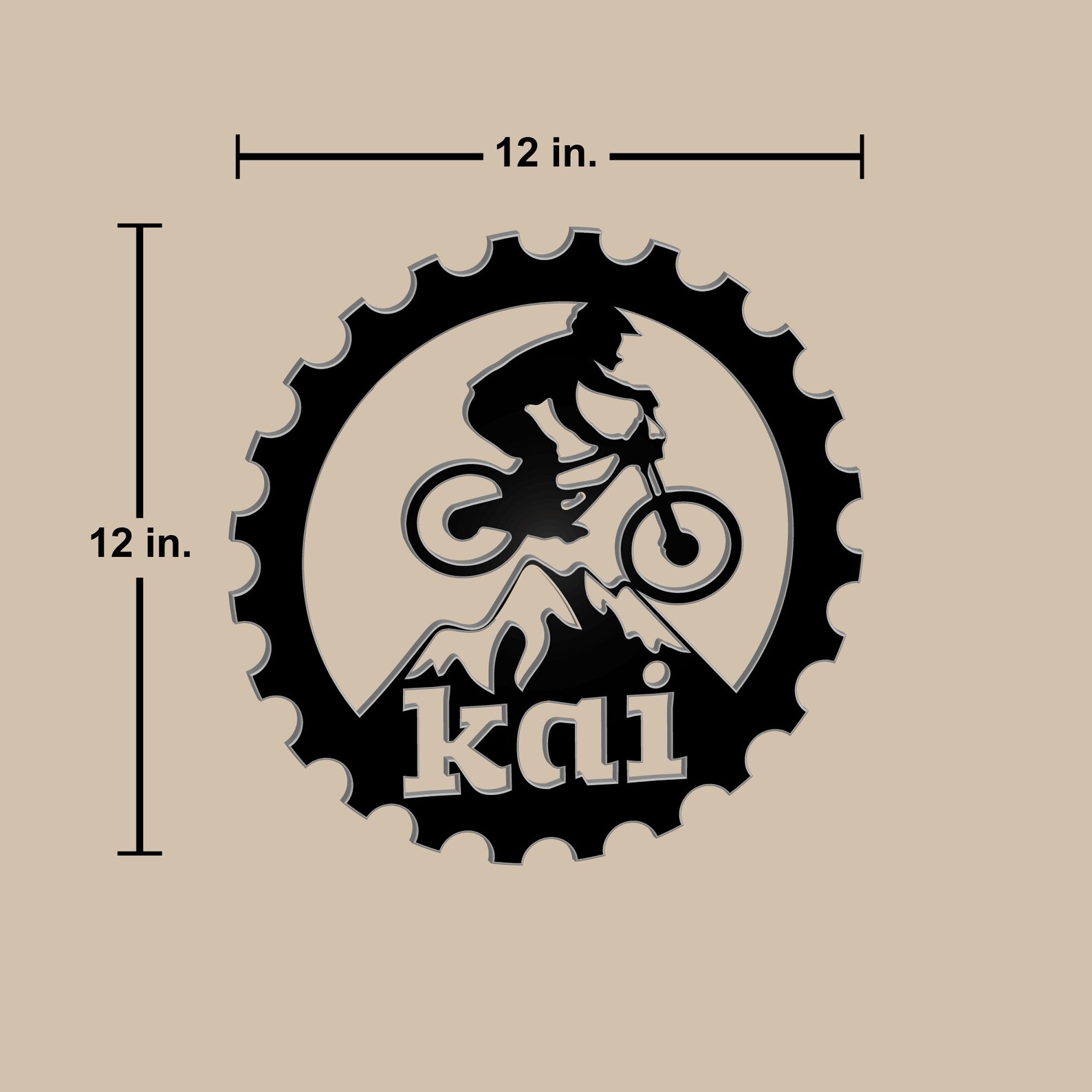 Personalized Metal Name Sign Mountain Bike - Etsy