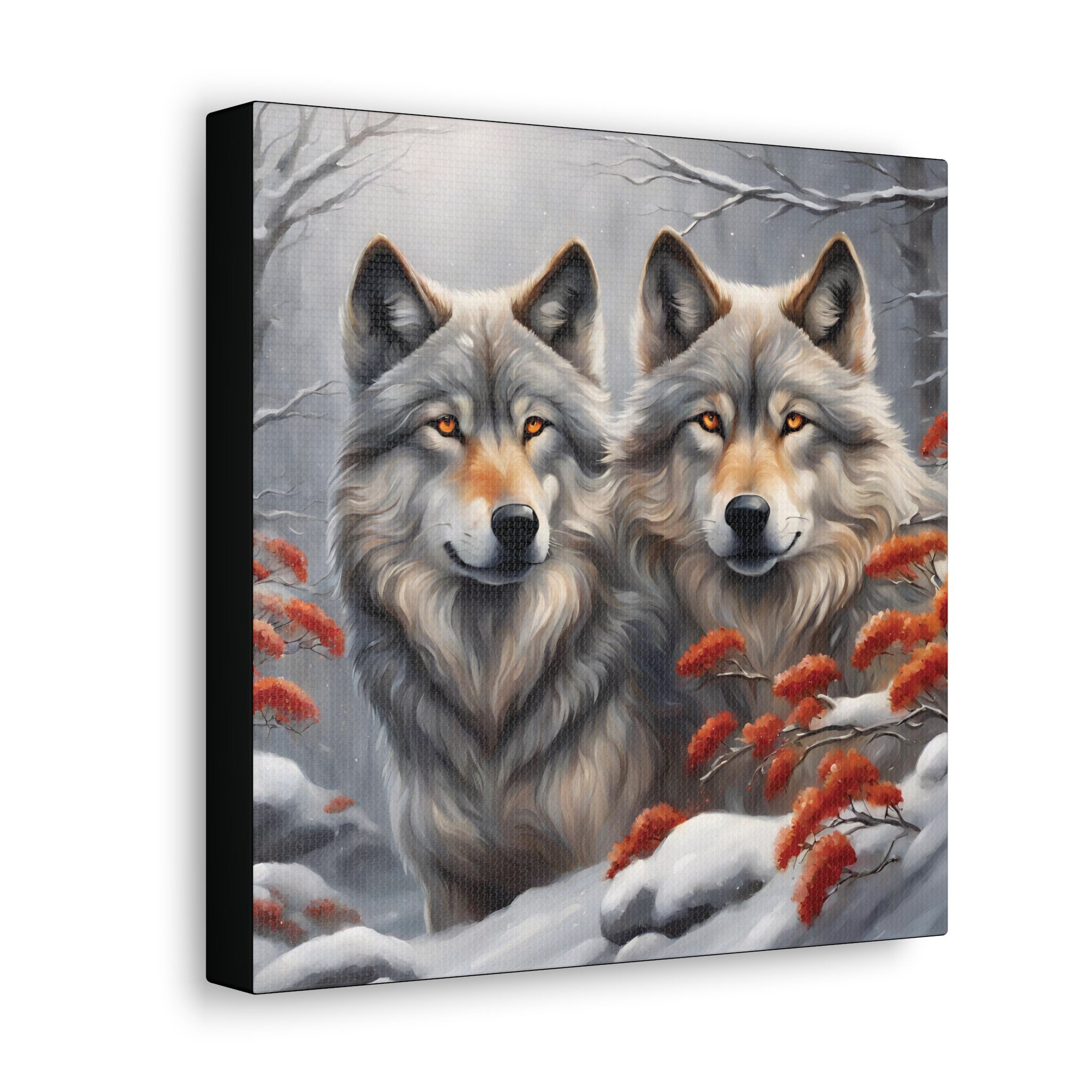 Wolf Wall Art Canvas Gallery Wraps, Wolf Wall Decoration, Wolf Lovers ...