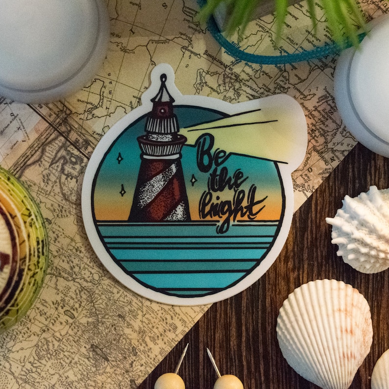 Be the Light Vinyl Sticker Scrapbook Car Decal Bumper Sticker ...