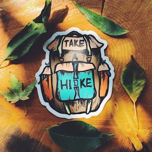 Take A Hike Vinyl Sticker Scrapbook Car Decal Bumper Sticker Waterproof ...