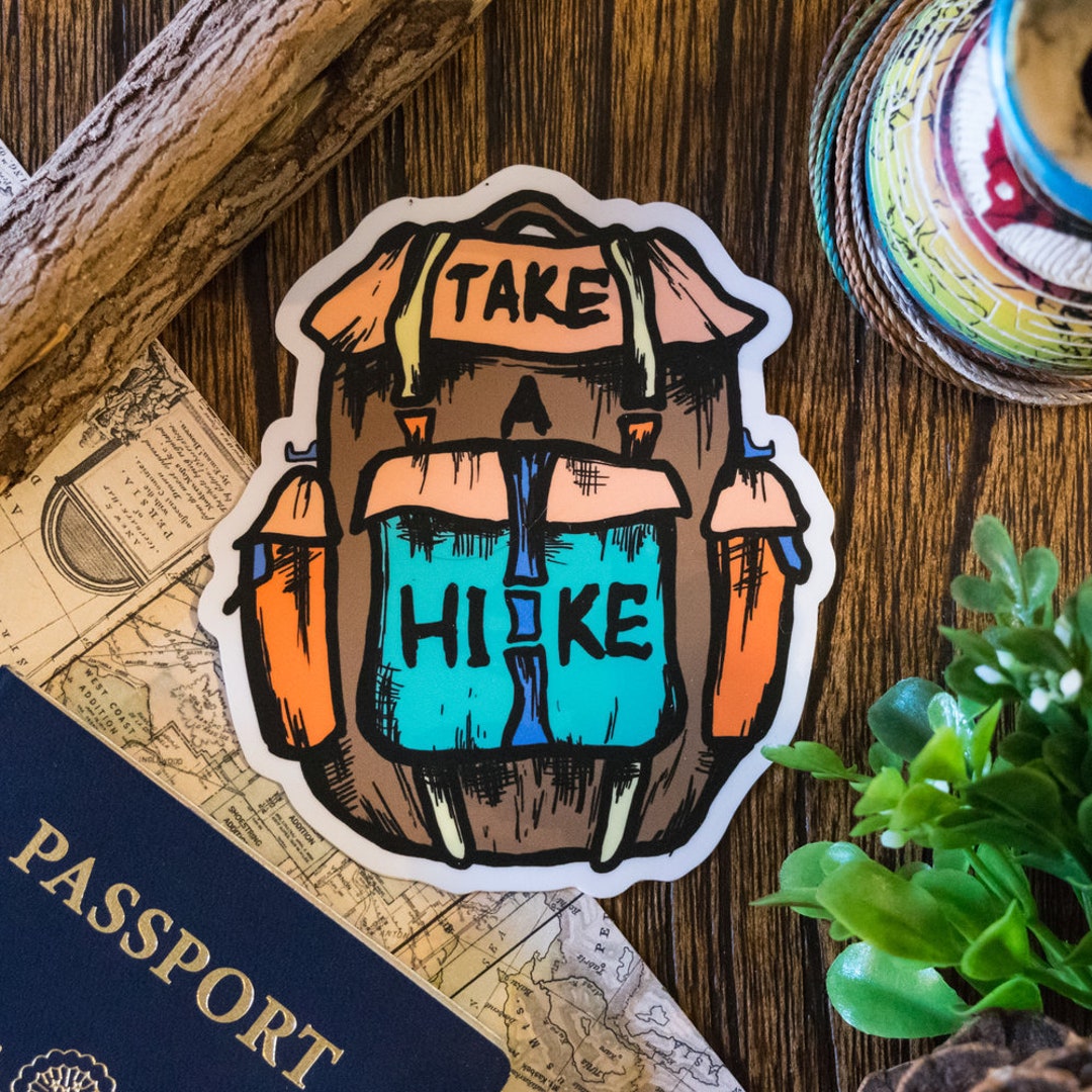 Take A Hike Vinyl Sticker Scrapbook Car Decal Bumper Sticker Waterproof ...