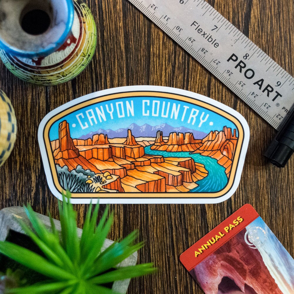 Canyon Country Vinyl Sticker Scrapbook Car Decal Bumper Sticker ...