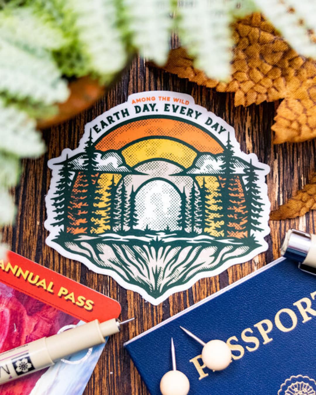 Earth Day Every Day Vinyl Sticker Scrapbook Car Decal Bumper Sticker ...