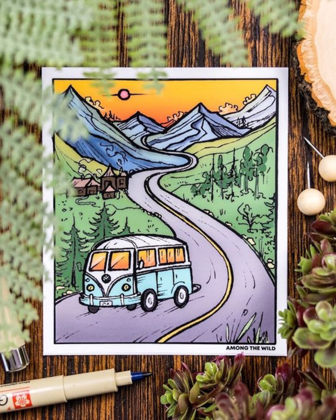 Open Road Vinyl Sticker Scrapbook Car Decal Bumper Sticker Waterproof ...