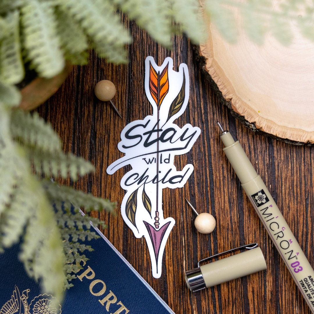 Wild Child Vinyl Sticker Scrapbook Car Decal Bumper Sticker Waterproof ...