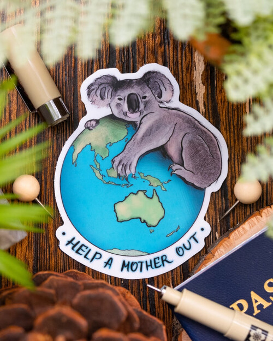 Help a Mother Out Vinyl Sticker Scrapbook Car Decal Bumper Sticker ...