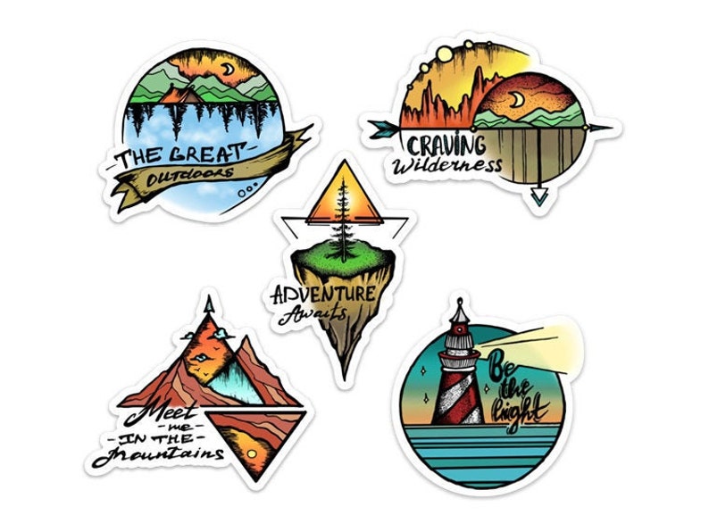 Explore Sticker Pack Vinyl Sticker Scrapbook Car Decal Bumper - Etsy