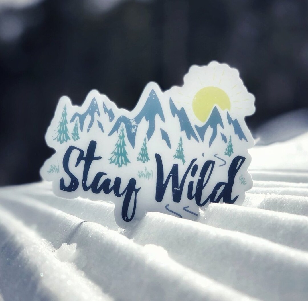 Stay Wild Vinyl Sticker Scrapbook Car Decal Bumper Sticker Waterproof ...