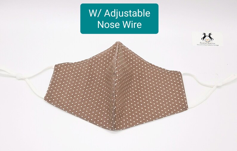 3 Layers Washable and Reusable Cloth Face Mask With Headband | Etsy