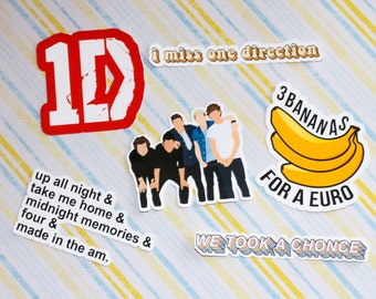 One direction stickers | Etsy