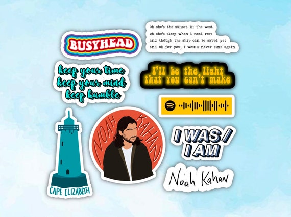 Noah Kahan Sticker Set | Etsy