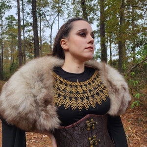 Chainmail Shoulder Piece Gold - Etsy