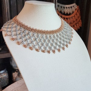 Ruthless Collar Chainmail Multi-colors, Dainty Boho Fishnet Aluminum ...