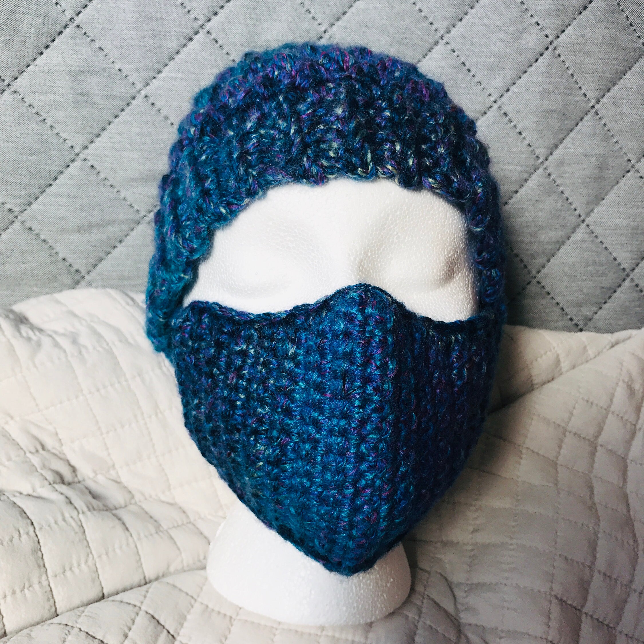 Easy Face Mask Crochet Pattern Comfy Face Mask Pattern - Etsy
