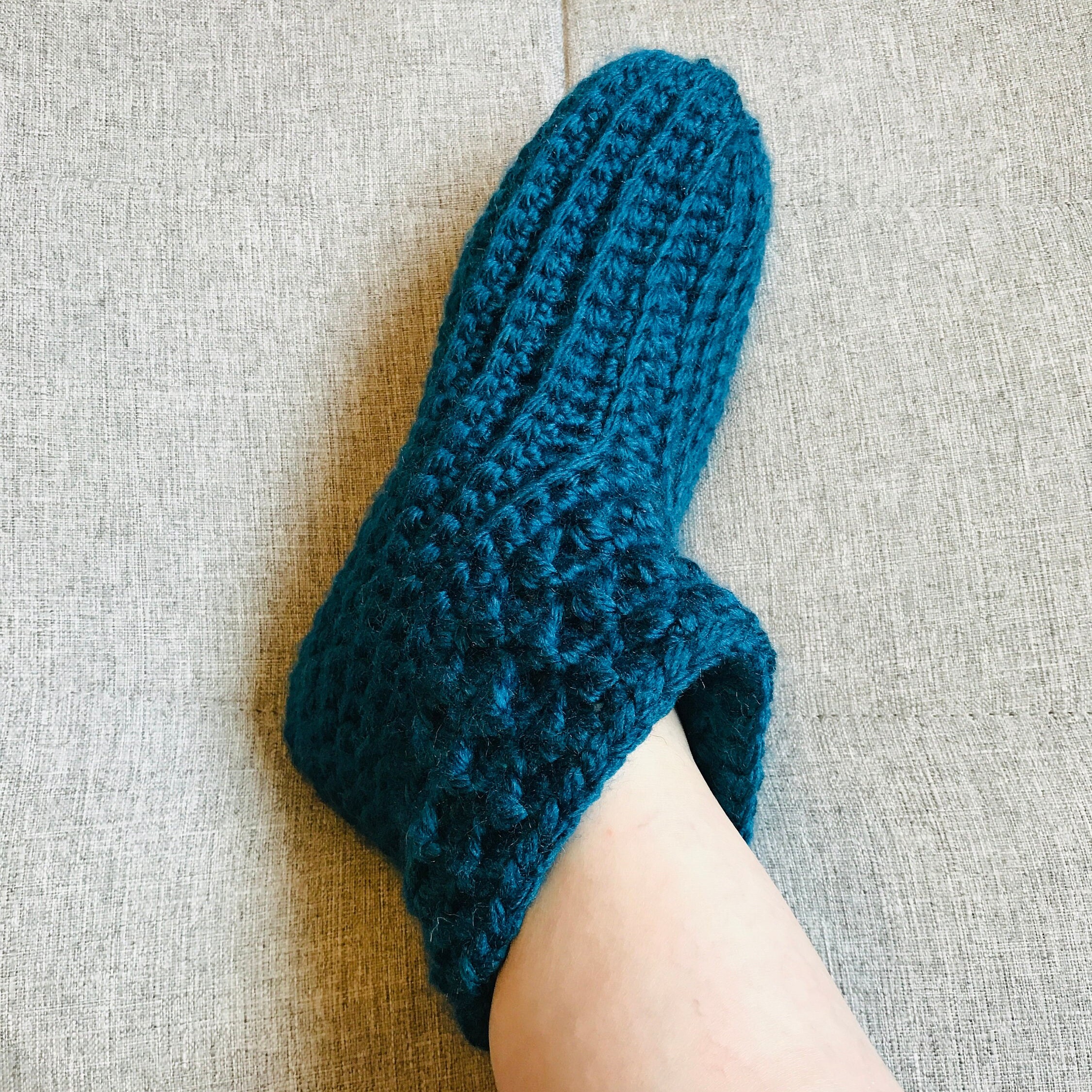 Simple Slippers Crochet Pattern, Crochet Slippers Pattern, Winter ...