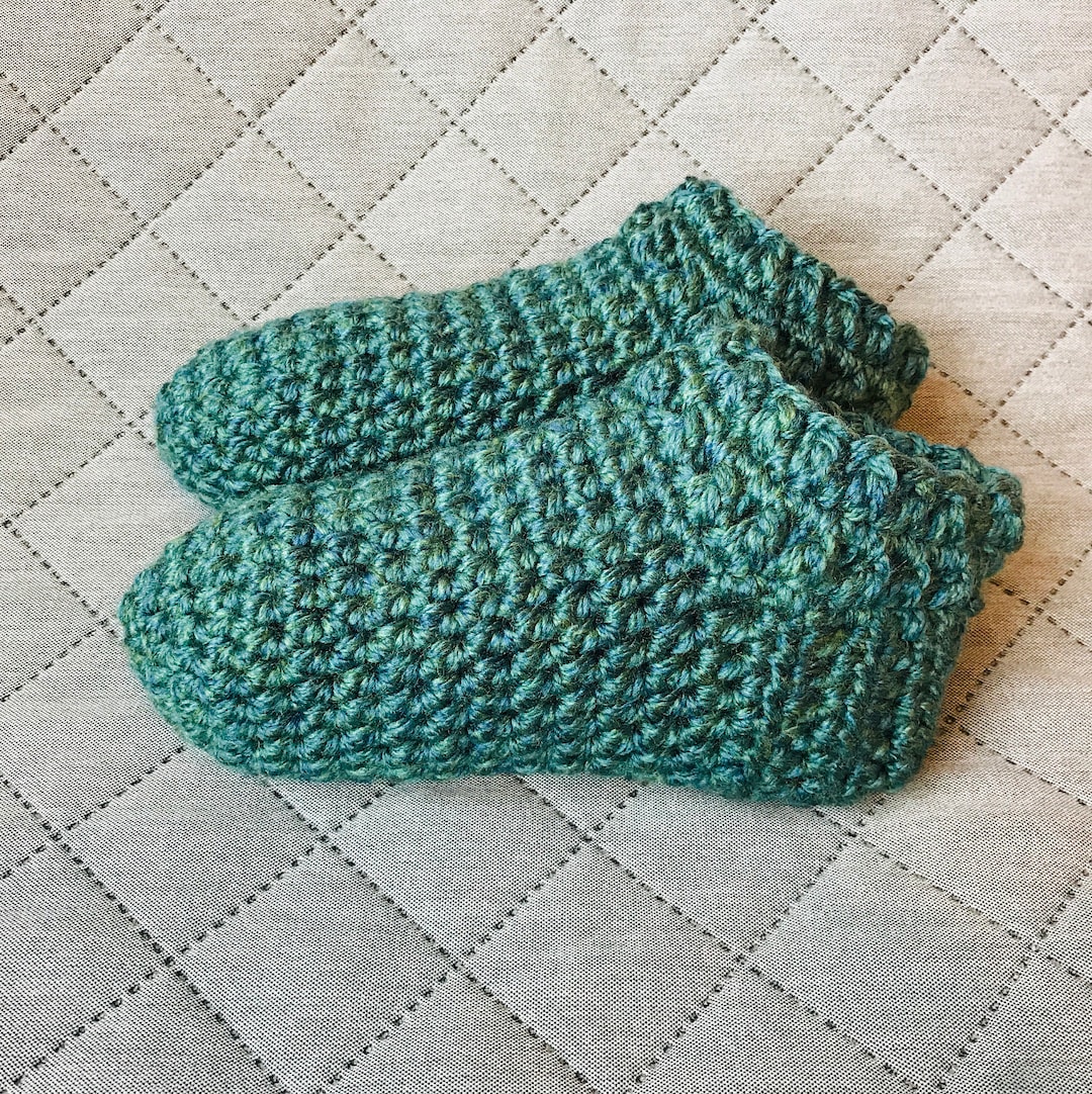 Winter Ankle Socks Crochet Pattern, Easy Socks Pattern, House Slippers ...