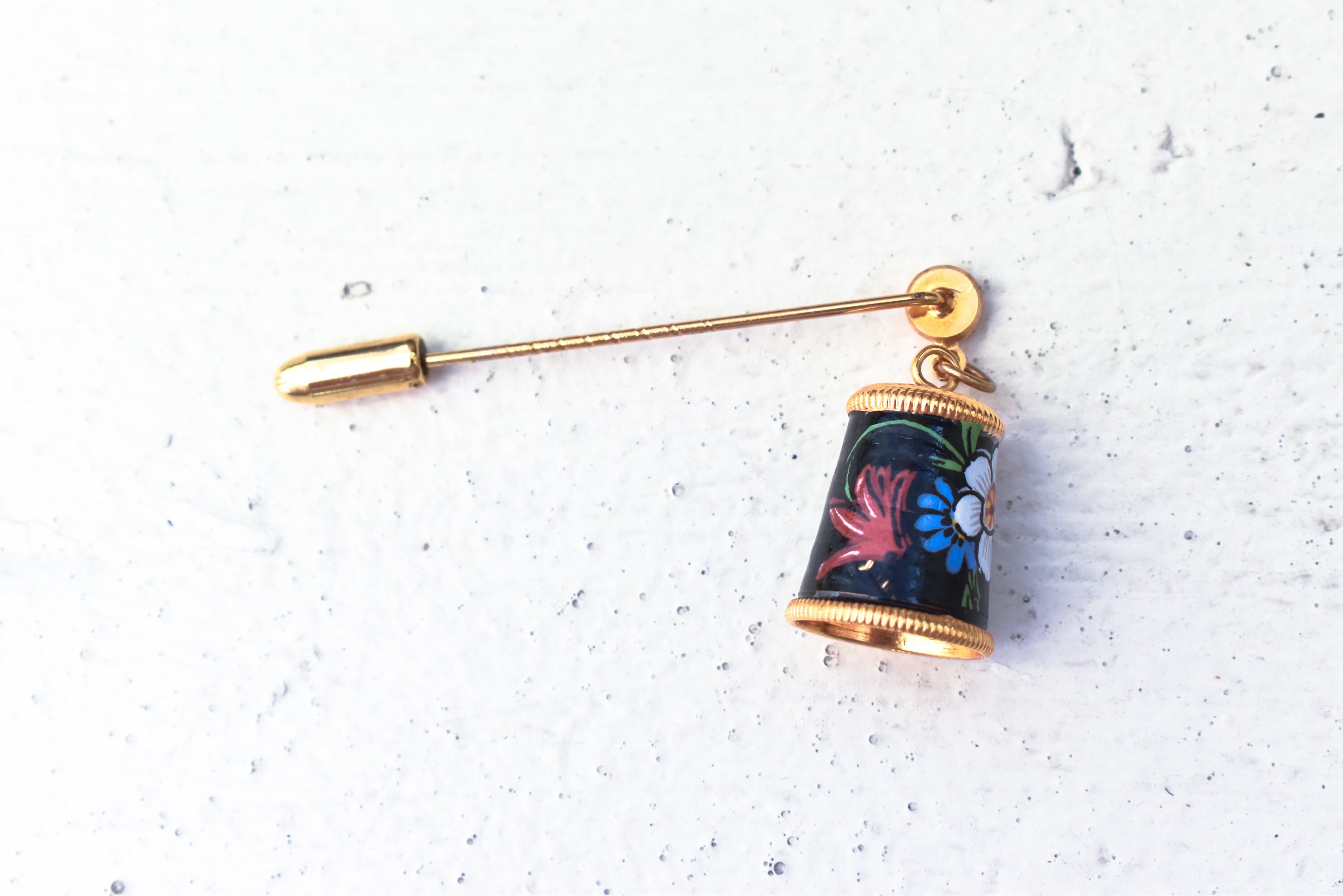 Vintage Thimble Lapel Pin Sewing Jewelry Retro Stick Pin - Etsy