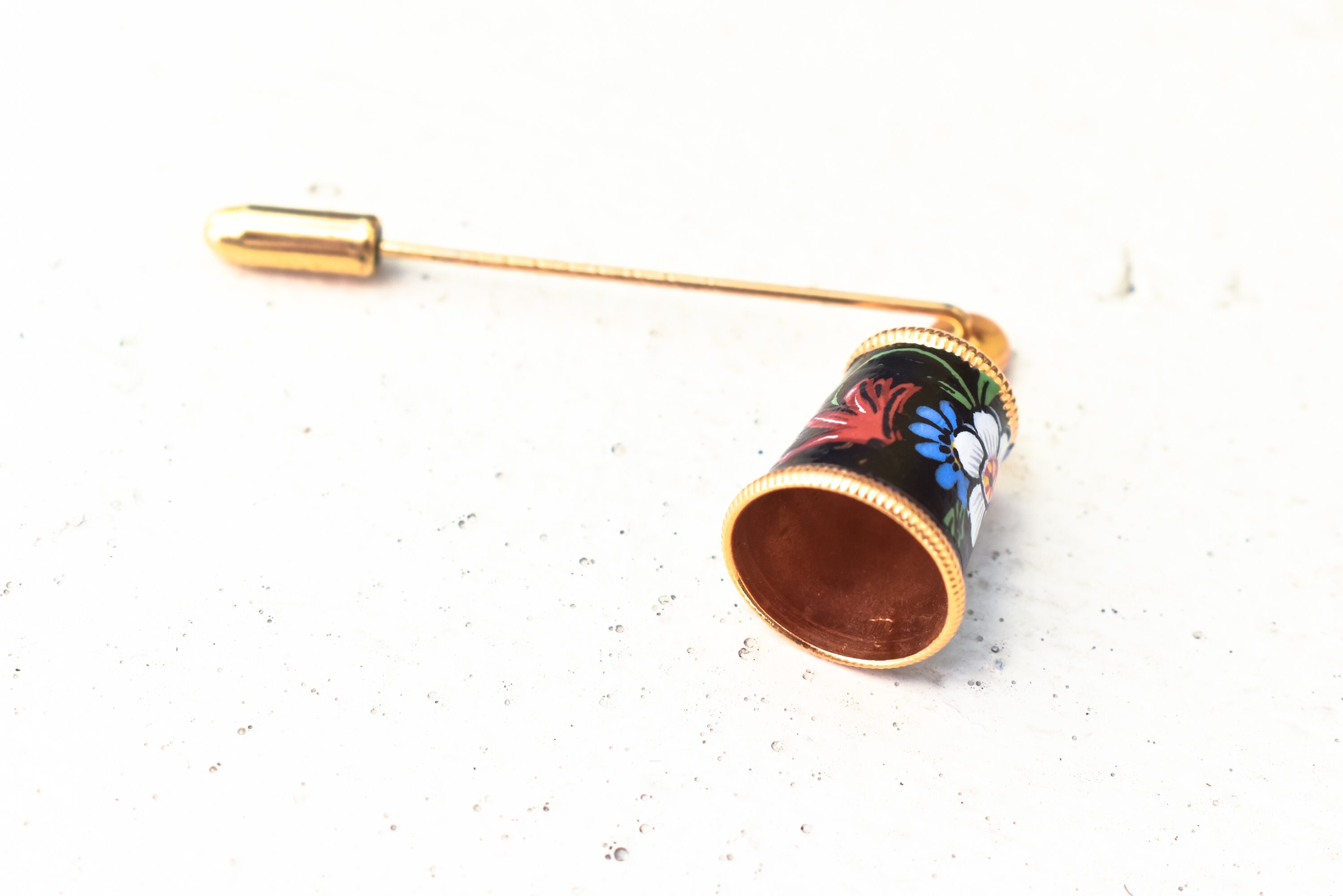 Vintage Thimble Lapel Pin Sewing Jewelry Retro Stick Pin - Etsy