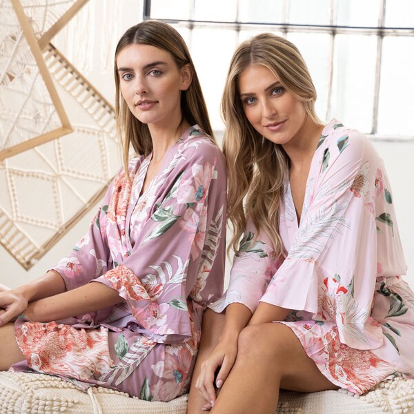 Bridesmaid Robes Floral - Etsy