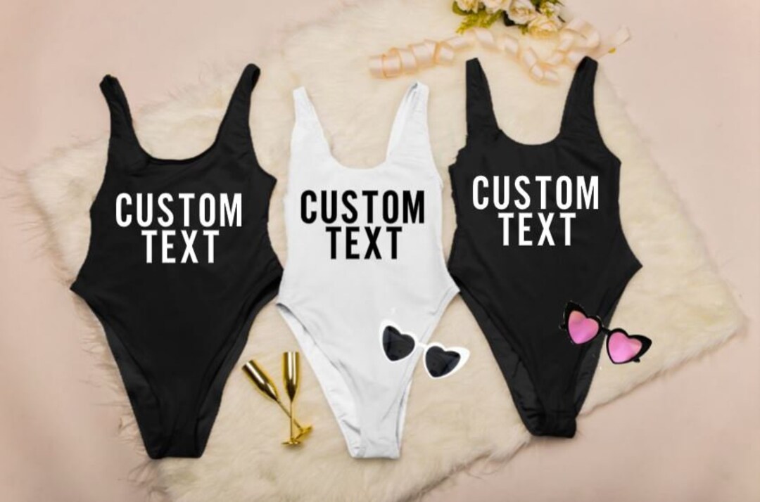 Custom Swimsuit Custom Bathing Suit Bachelorette Swimsuit - Etsy