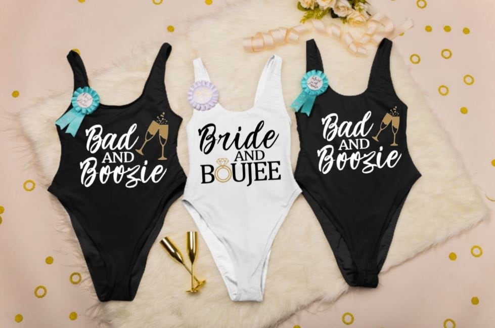 Bachelorette Swimsuits Bachelorette Bathing Suits. Bride and - Etsy
