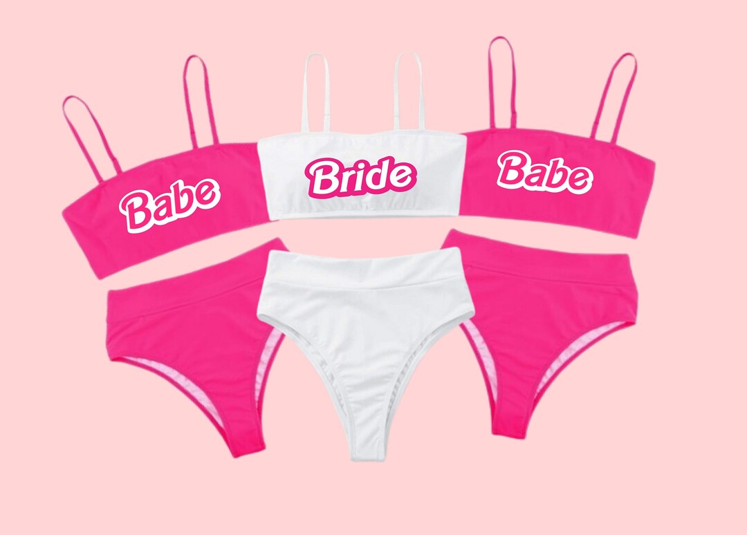 Retro Bachelorette Swimsuits Bachelorette Bathing Suits. Bride Swim ...