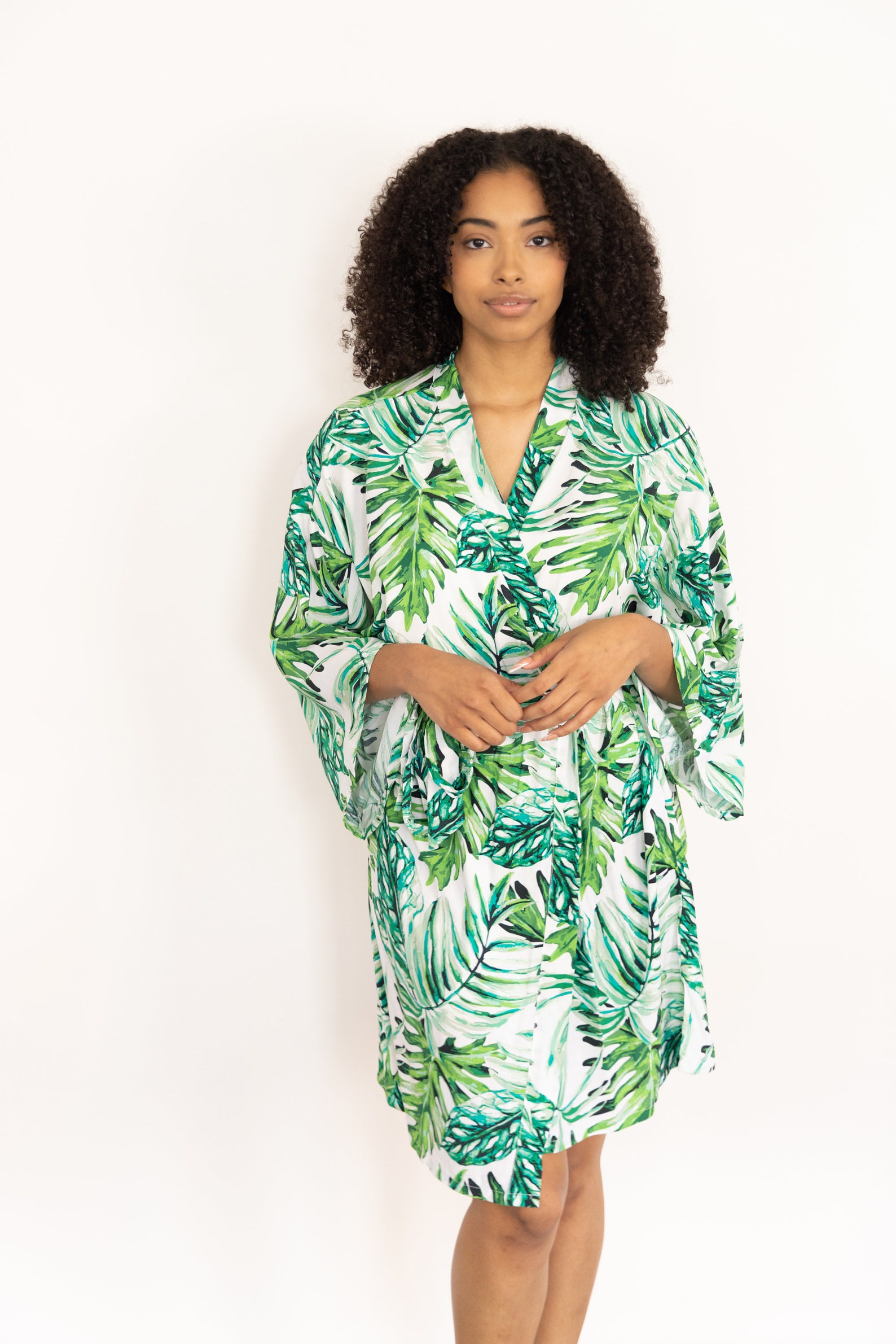 Monogram Palm Leaf Robes Hawaii Wedding Robes Bridal Party - Etsy